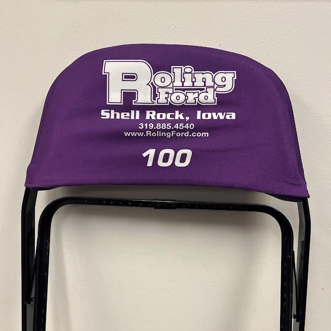 Custom Printed Spandex Folding Chair Back Cover With Logo