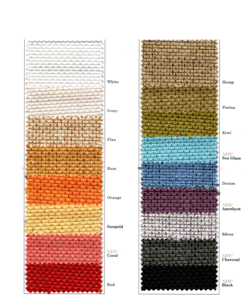 Mirage Basketweave Linen Color Swatches
