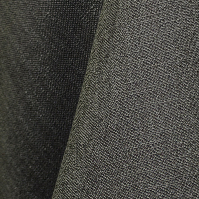 Charcoal 70" x 144" Rectangular Panama Tablecloth With Hem