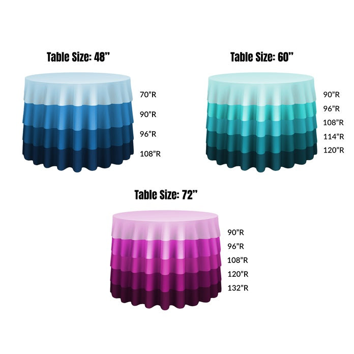 Poly Custom Printed Round Logo Tablecloth, 1 or 2 Color