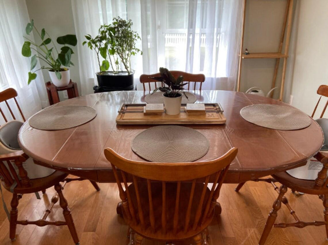Wood table protector store
