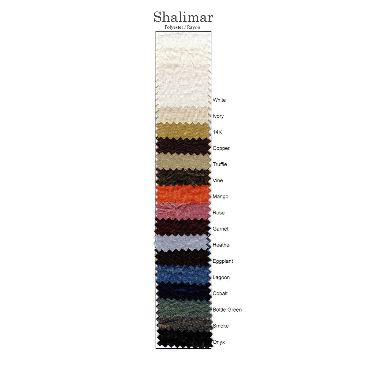 Shalimar Swatch Card
