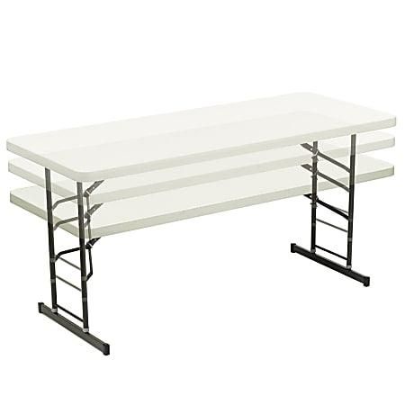 8' Plastic Folding Table, Adjustable Height, Best Price