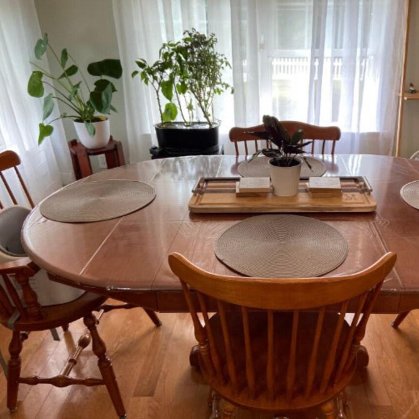 Clear Vinyl Tablecloth, Table Protector
