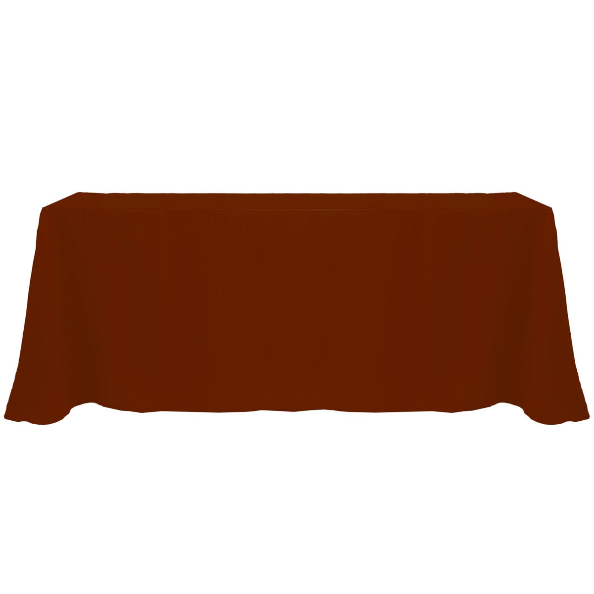 Copper 90" x 132" Rectangular Poly Premier Tablecloth