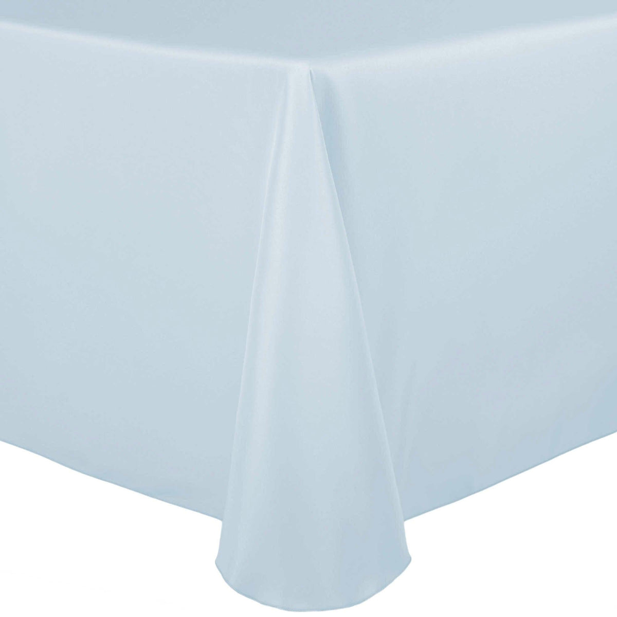 Ice Blue 60" x 120" Rectangular Poly Premier Tablecloth
