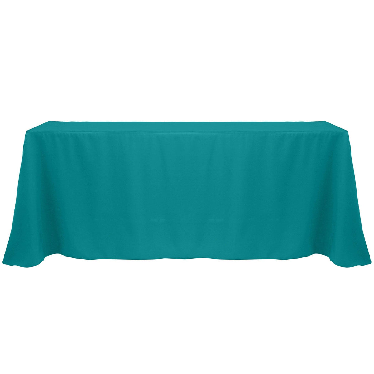 Jade 90" x 132" Rectangular Poly Premier Tablecloth