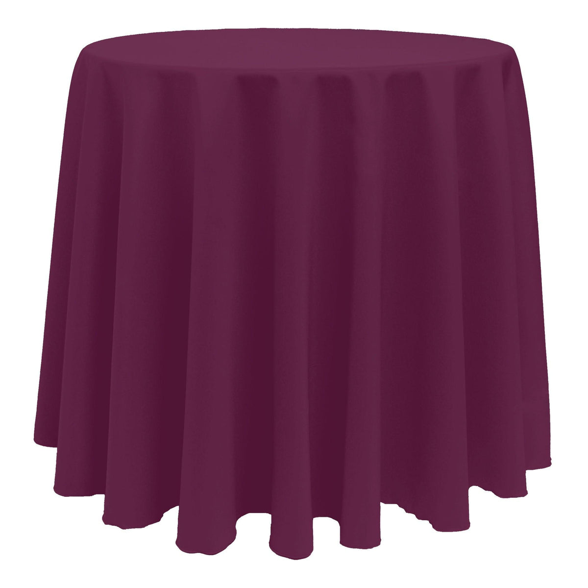 Magenta 120" Round Poly Premier Tablecloth