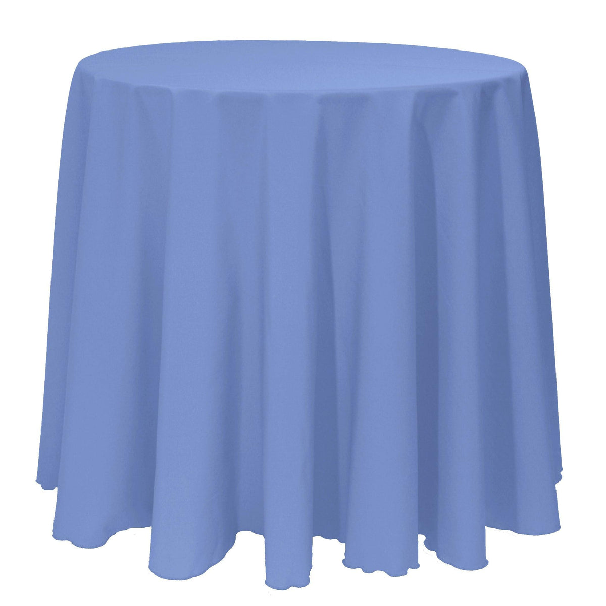 Periwinkle 90" Round Poly Premier Tablecloth