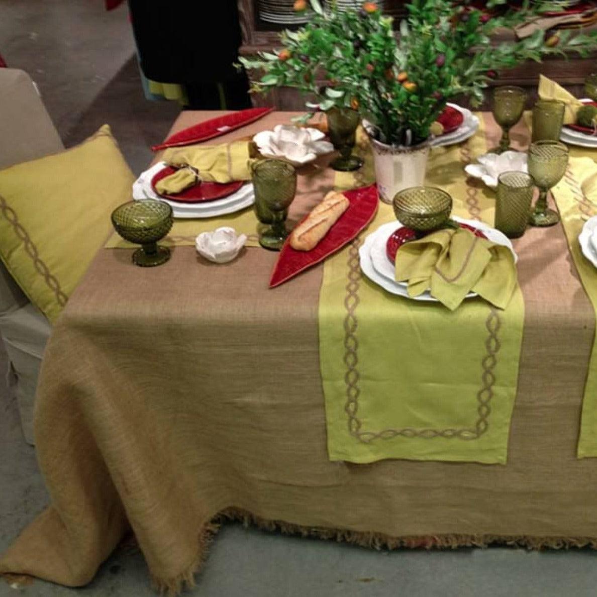 Burlap Tablecloth
