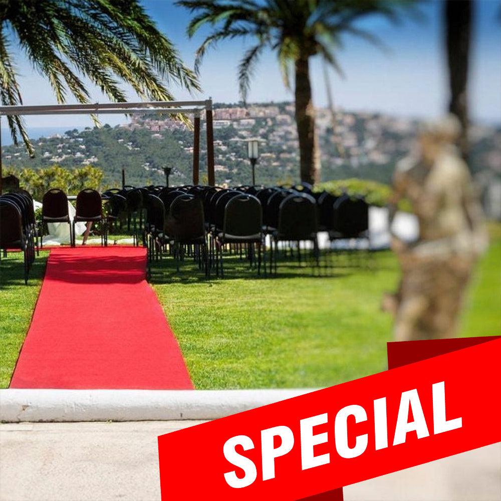 Red Velvet Wedding Aisle Runner Special