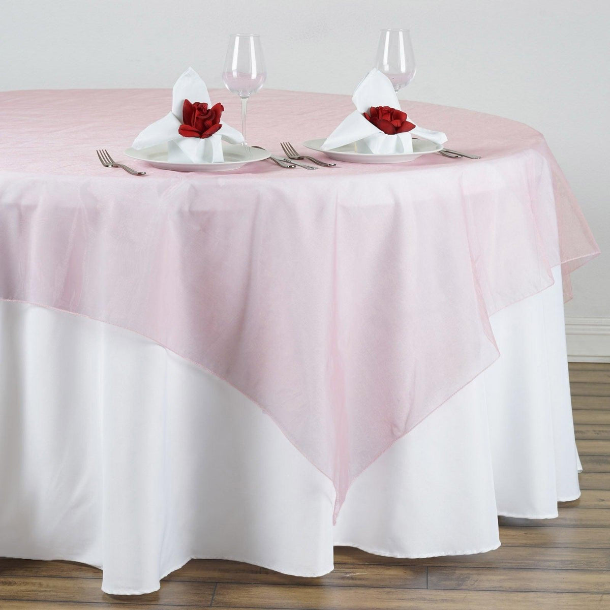 Organza Tablecloth, Sheer Overlay
