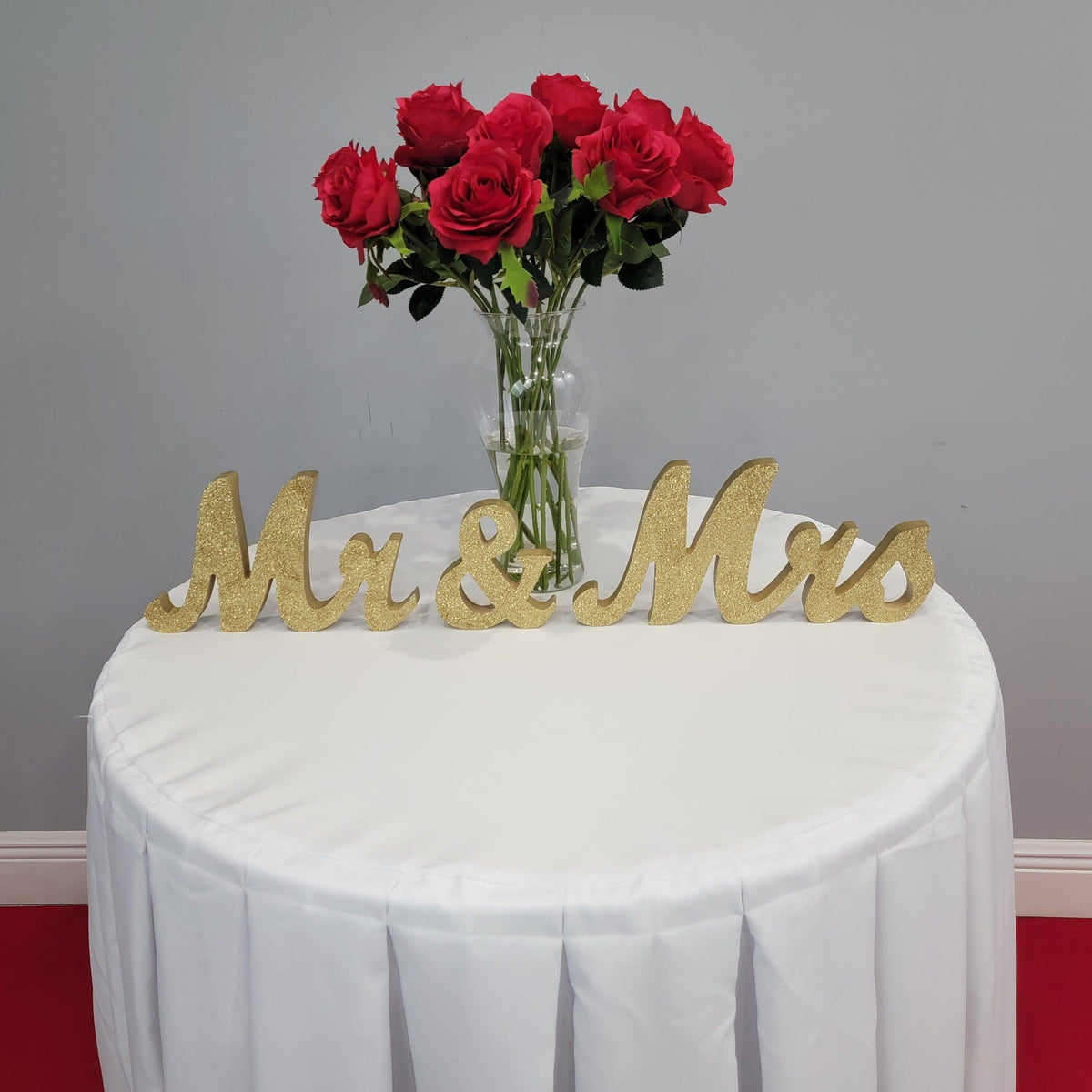 Round Fitted Tablecloth 42" Height Poly Premier