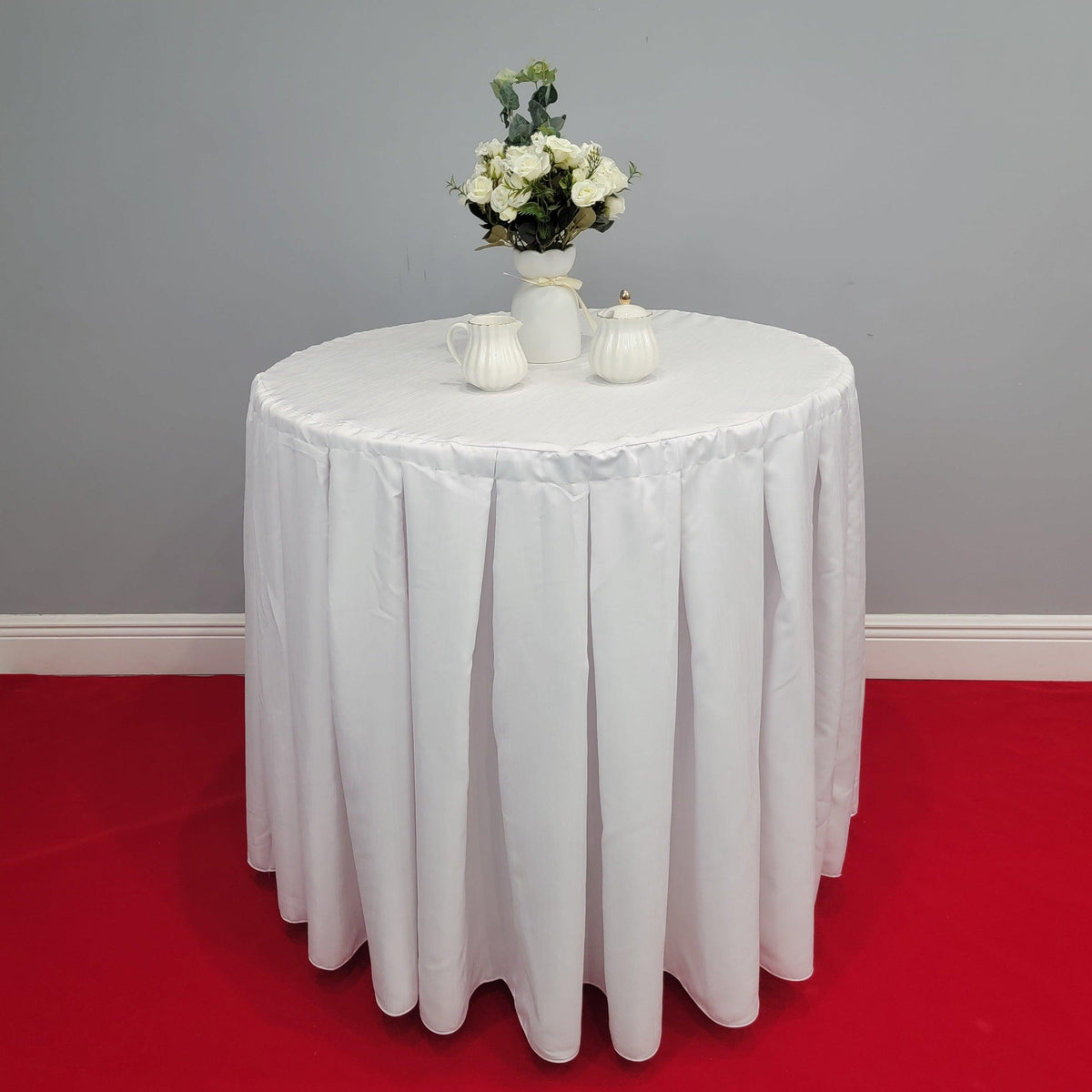 Round Fitted Tablecloth Standard 30" Height Majestic