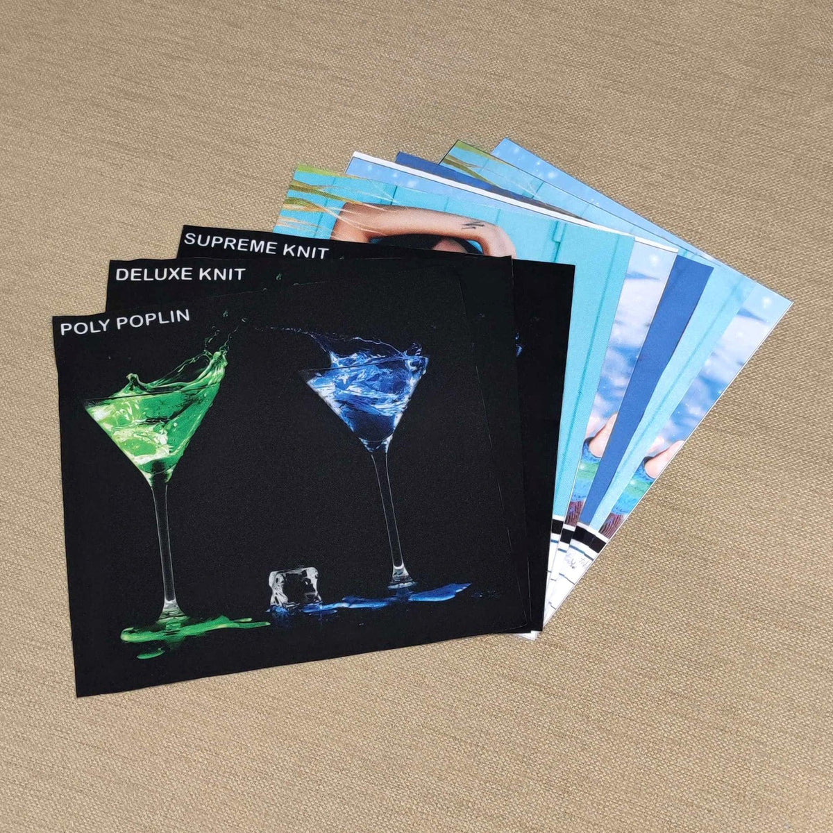 Sample Of Print Fabrics For Table Covers, Runners, Banners, Tents and