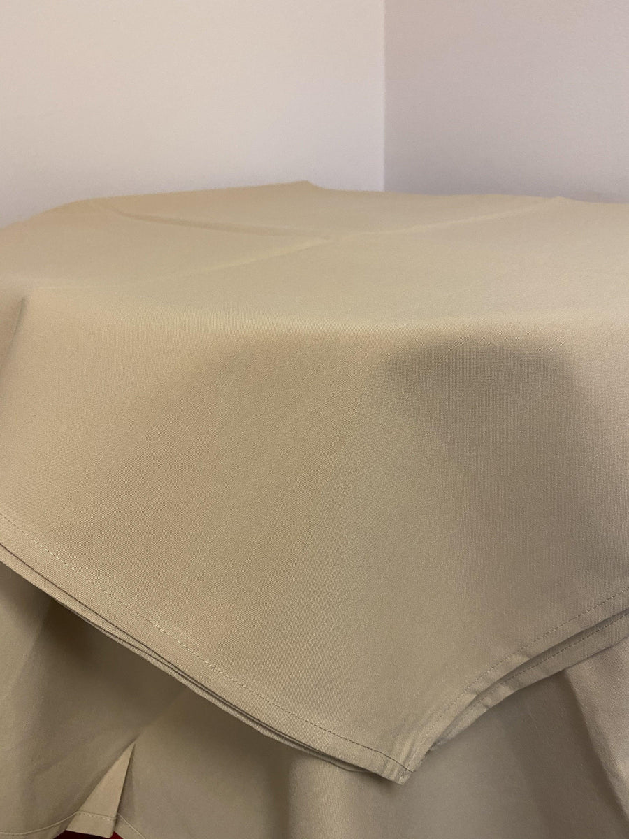 Sandalwood 60" x 60" Square Spun Poly Tablecloth Special