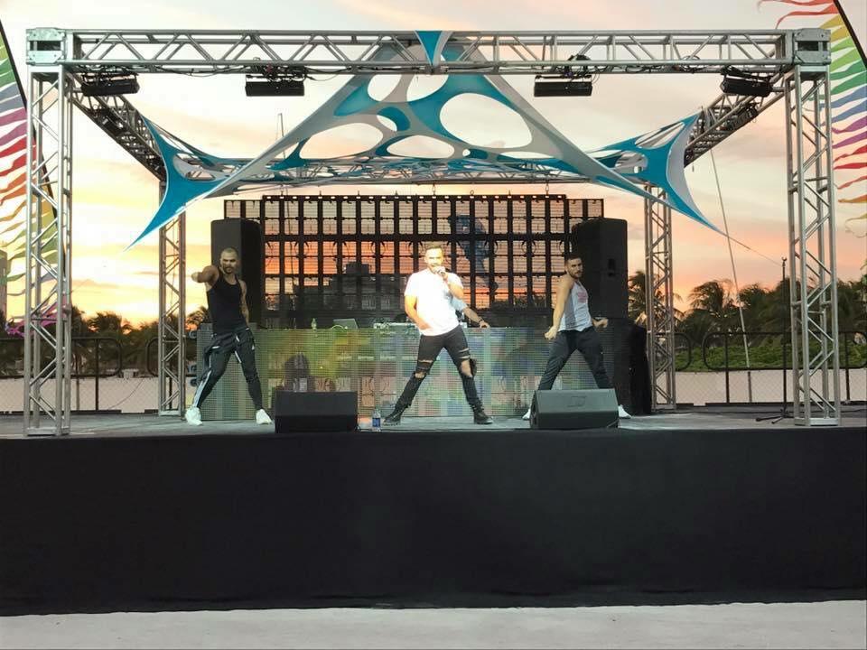 Custom Stage Skirt Flat, Spun Poly