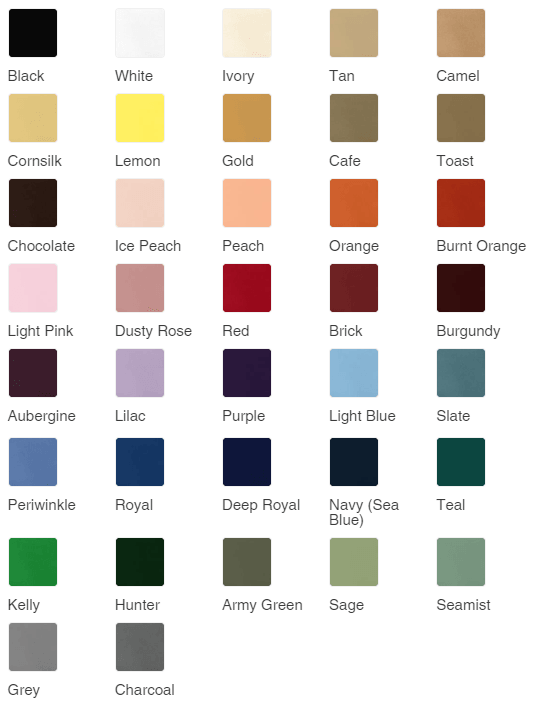 Spun Poly Swatch Card or Samples