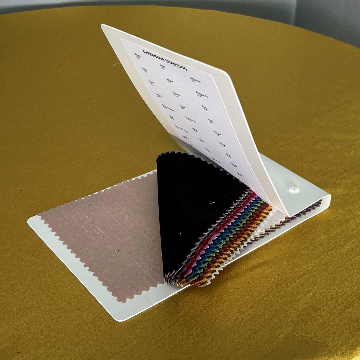 Supernova Shantung Color Swatch Book